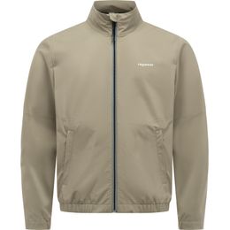 Ragwear Herren Funktionsjacke "Collwie Bonded", beige, Gr. XXXL, Material: 100% Polyester, Jacken, Wasserdichte &Uuml;bergangsjacke mit Stehkragen