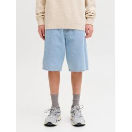 Jack & Jones Kinder Shorts "JJIALEX JJORIGINAL SHORTS SQ 738 SN JNR", blau, Gr. 128, JACK & JONES JUNIOR, unifarben, Web, Obermaterial: 100% Baumwolle, Hosen