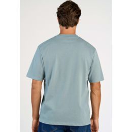 LINDBERGH Herren Kurzarmshirt, blau, Gr. XXL, bedruckt, unifarben, Jersey, Obermaterial: 100% Baumwolle, Shirts, mit LINDBERGH-Pressung