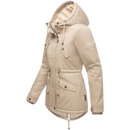 Marikoo Damen Winterjacke "Manolya", grau, Gr. L, Oberstoff: 100% Baumwolle; Futter: 100% Polyester; Wattierung: 100% Polyester; &Auml;rmelfutter: 100%