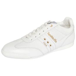 Pantofola d'Oro Sneaker PANTOFOLA D&acute;ORO "VASTO LOW", Herren, Gr. 40, wei&szlig;, Leder, Schuhe Sneaker, Obermaterial aus Leder, Gummilaufsohle, mit Schn&uuml;rung