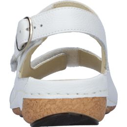 Waldl&auml;ufer WALDL&Auml;UFER Damen Sandale "HELIETT", Gr. 6,5, wei&szlig;, Nappaleder, Schuhe, Sommerschuh, Sandalette, Keilabsatz, mit Klettverschl&uuml;ssen, H-Weite