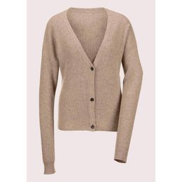 Madeleine Mode MADELEINE Damen Strickjacke "Strickjacke Strickjacke mit Kaschmir", wei&szlig;, Modern, Gr. 40, Obermaterial: 90% Schurwolle WV. 10% Kaschmir WS.,