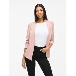 Vila Damen Kurzblazer "VIHER NEW 3/4 BLAZER -NOOS", rosa, Gr. L, unifarben, Web, Obermaterial: 63% Polyester, 33% Viskose, 4% Elasthan, Blazer,