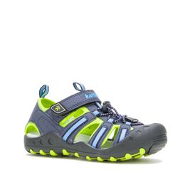 Kamik M&auml;dchen Sandale "CRAB", Gr. 22, blau, Leder, Synthetik, Schuhe, mit Zehenschutz, salzwasserbest&auml;ndig, maschinenwaschbar,latexfrei