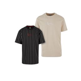 Karl Kani Herren T-Shirt "Karl Kani Herren"schwarz, sanftes wei&szlig;, Gr. XS, gestreift, 100% Baumwolle, Shirts