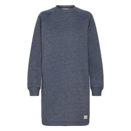 oxmo Damen Sweatkleid "Sweatkleid OXKaren", blau, Gr. XS, Obermaterial: 80% Polyester PES. 20% Baumwolle CO., Kleider