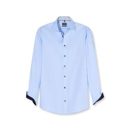 OLYMP Herren Businesshemd "OLYMP Luxor, Modern Fit, New Kent", blau, Gr. 47, 100% Baumwolle, Hemden