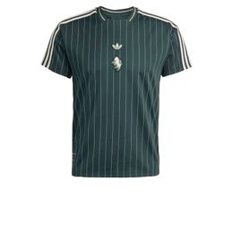 adidas originals T-Shirt 'Juventus Terrace' Damen Gr&ouml;&szlig;e L dunkelgr&uuml;n / wei&szlig;