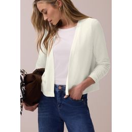 Street One Damen Cardigansanftes wei&szlig;, Gr. 46, unifarben, Stoff, 60% Viskose, 40% Polyester, Strickjacken, in Unifarbe