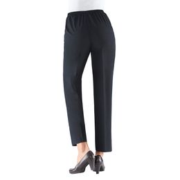 CLASSIC COME ON Damen Schlupfhose, blau, Gr. 52, meliert, unifarben, 53% Polyester, 43% Schurwolle, 4% Elasthan, Hosen