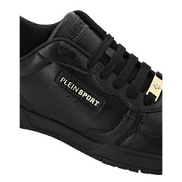 Sneaker Plein Sport "Tiger.x", Damen, Gr. 35, Normalschaft, schwarz (0294, schwarz, lightgold), Schuhe Sneaker
