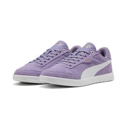 Sneaker Puma "VIKKY STAR SD", Damen, Gr. 41, lila luster, Puma wei&szlig;, Leder, Schuhe Sneaker, aus Leder, mit Schn&uuml;rung, Innenmaterial aus Textil