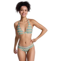 Roxy Damen Triangel-Bikini "Ocean Dreamer"oil gr&uuml;n say it with stripes, Gr. XXL, Obermaterial: 54% recyceltem Nylon, 18% Nylon, 15% Elasthan, 13%