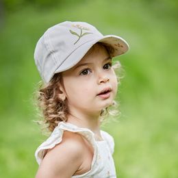 Baseball Cap MaxiMo, M&auml;dchen, Gr. 53/55, beige, Web, Obermaterial: 55% Leinen, 45% Baumwolle, Caps, Gr&ouml;&szlig;enverstellbar