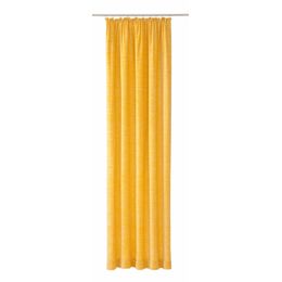 Vorhang WIRTH, B:270cm H:245cm, gelb, Chenille, Polyacryl, Wohnzimmer, Gardinen, "Troms&ouml;"