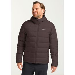 Jack Wolfskin Herren Daunenjacke "ATHER DOWN HOODY M RDS", braun, Gr. XXXL, Obermaterial: 100% Polyester. F&uuml;llung: 90% Entendaune, 10% sonstige