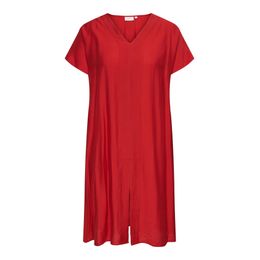 Only Carmakoma Kleid 'CARJOANNA' Damen Gr&ouml;&szlig;e 48 feuerrot Winterkleid