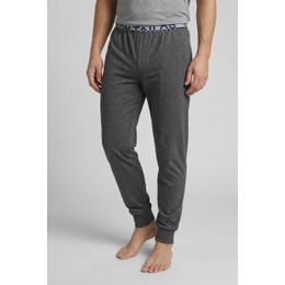 Tom Tailor Herren Pyjamahose "Br&uuml;gge", Gr. 102, grau, Single Jersey, Obermaterial: 60% Baumwolle, 40% Polyester, Hosen, Logobund, schmaler Fit,