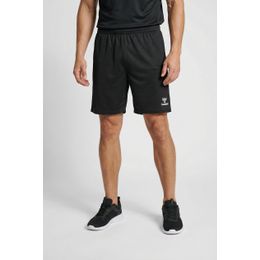 Hummel Herren Shorts, schwarz, Gr. M, Obermaterial: 100% Polyester, Hosen, schnell trocknend