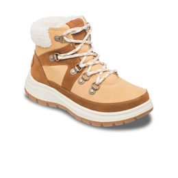 Roxy Damen Bootsschuh "Alyah", Gr. 6, braun, Obermaterial: 82% Leder / 16% Polyester, 2% Metall, Futter: 100% Polyester, Laufsohle: 100% Gummi.,