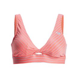 Roxy Damen Triangel-Bikini-Top "Wavy Baby Elongated Dcup", orange, Gr. L, Obermaterial: 77% Polyester, 13% Nylon, 10% Elasthan., Bikini-Oberteile