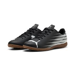 Fu&szlig;ballschuh Puma "ATTACANTO II IT", Herren, Gr. 44, schwarz-wei&szlig; (Puma schwarz, Puma wei&szlig;), Synthetik, bedruckt, Schuhe Fu&szlig;ballschuh, f&uuml;r Hallen- und Stra&szlig;enbel&auml;ge, mit Gummilaufsohle, sportlicher Stil