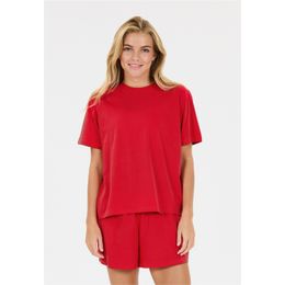 ENDURANCE ATHLECIA ATHLECIA Damen T-Shirt "Lexy", rot, Gr. 34, unifarben, 95% Baumwolle, 5% Elasthan, Shirts, in atmungsaktiver Qualit&auml;t