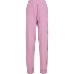 ZIGZAG Jungen Sweathose "Blondie", rosa, Gr. 128, unifarben, 80% Baumwolle, 20% Polyester, Hosen, mit elastischem Bund und B&uuml;ndchen