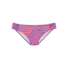 Venice Beach Damen Bikini-Hose "Fjella", bunt, Gr. 38, Microfaser, Polyamid, Badehosen, mit gerafften Eins&auml;tzen