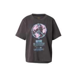 RVCA T-Shirt 'GLOBAL' Damen Gr&ouml;&szlig;e XL hellblau / dunkelgrau / hellpink