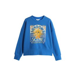 next Sweatshirt Damen Gr&ouml;&szlig;e XXL blau / dunkelgelb / orange / wei&szlig;