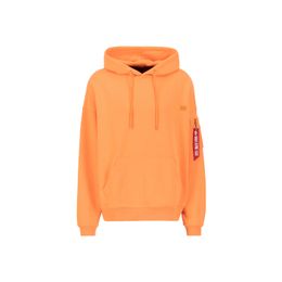Hoodie Alpha Industries "Alpha Essentials RL Hoodie", Herren, Gr. XXL, orange (tangerine), Obermaterial: 70% Baumwolle, 30% Polyester, normal, Sweatshirts Hoodie