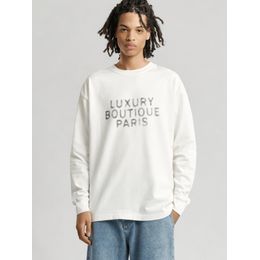 Mansour Sweatshirt 'Luxury Boutique Longsleeve' Herren Gr&ouml;&szlig;e L offwhite