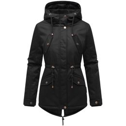 Marikoo Damen Winterjacke "Manolya", schwarz, Gr. L, Oberstoff: 100% Baumwolle. Futter: 100% Polyester. Wattierung: 100% Polyester. &Auml;rmelfutter: 100%