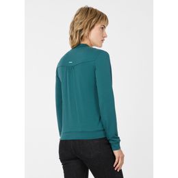 Ragwear Damen Sweatjacke "KENIANE"ocean gr&uuml;n, Gr. XXL, unifarben, Sweatware, Obermaterial: 67% Polyester, 28% Viskose, 5% Elasthan, Sweatjacken,