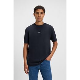 BOSS Orange Herren T-Shirt "TChup Relaxed Fit", blau, Gr. XL, unifarben, Single Jersey, Obermaterial: 96% Baumwolle, 4% Elasthan, Shirts,