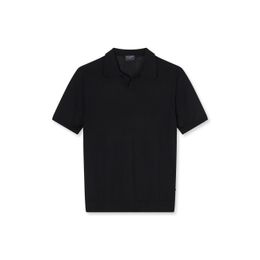 OLYMP Herren Poloshirt "OLYMP Casual Strick, Polo"schwarz, Gr. L, 50% Baumwolle, 50% Lyocell, Shirts