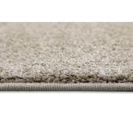Teppich Wecon Home "Wogh", sand beige, B:80cm H:25mm L:150cm, Polyester, Teppiche, Teppich, Kurzflor, maschinell gewebt, robust, Wohn- & Schlafzimmer, einfarbig