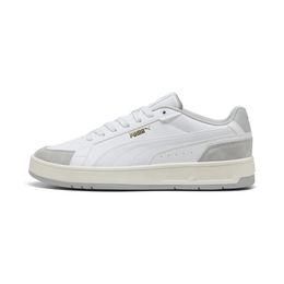 Puma Sneaker 'Court' Herren Gr&ouml;&szlig;e 38 gold / grau / wei&szlig;