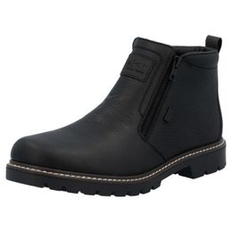 Rieker Herren Winterstiefelette, Gr. 43, schwarz, Glattleder, unifarben, Basic, Schuhe, Winterboots, Outdoorstiefelette mit RiekerTEX-Membran
