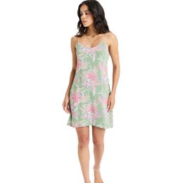 Roxy Kleid 'Hibiscus Island' Damen Gr&ouml;&szlig;e 44 hellblau / hellgr&uuml;n / pink / wei&szlig;