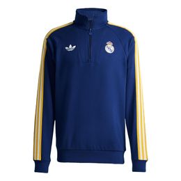 adidas Performance Sportsweatshirt 'Real Madrid' Herren Gr&ouml;&szlig;e XS dunkelblau / curry / wei&szlig;