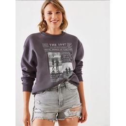 Bianco Lucci Sweatshirt Damen Gr&ouml;&szlig;e S grau / schlammfarben / hellgrau / dunkelgrau