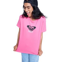 Roxy T-Shirt 'Ocean Road Art' Damen Gr&ouml;&szlig;e S pink / schwarz / wei&szlig;