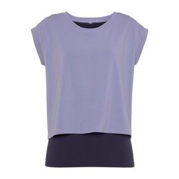 active by Lascana Lascana Active Funktionsshirt Damen Gr&ouml;&szlig;e S lila / lavendel / schwarz