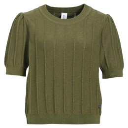 Gina Damen Strickshirt mit kurzen &Auml;rmeln