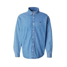 Carhartt Work In Progress Carhartt Wip Hemd 'Lucas' Herren Gr&ouml;&szlig;e M blue denim