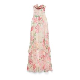 V&eacute;ro Moda Vero Moda Kleid 'VMSanna' Damen Gr&ouml;&szlig;e 38 hellbeige / hellgr&uuml;n / rosa / wei&szlig; Winterkleid
