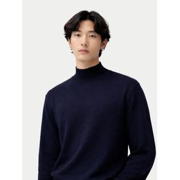 GOBI Cashmere Pullover 'Men's Timeless Mock Neck Cashmere Sweater' Herren Gr&ouml;&szlig;e L navy
